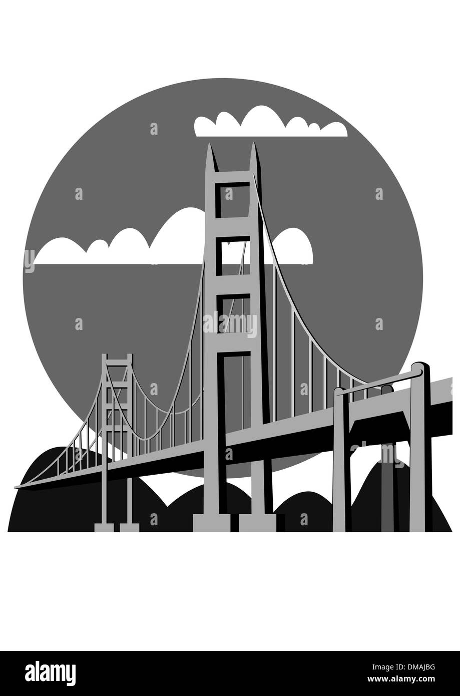 Golden Gate Bridge - vector Stock Vector Image & Art - Alamy