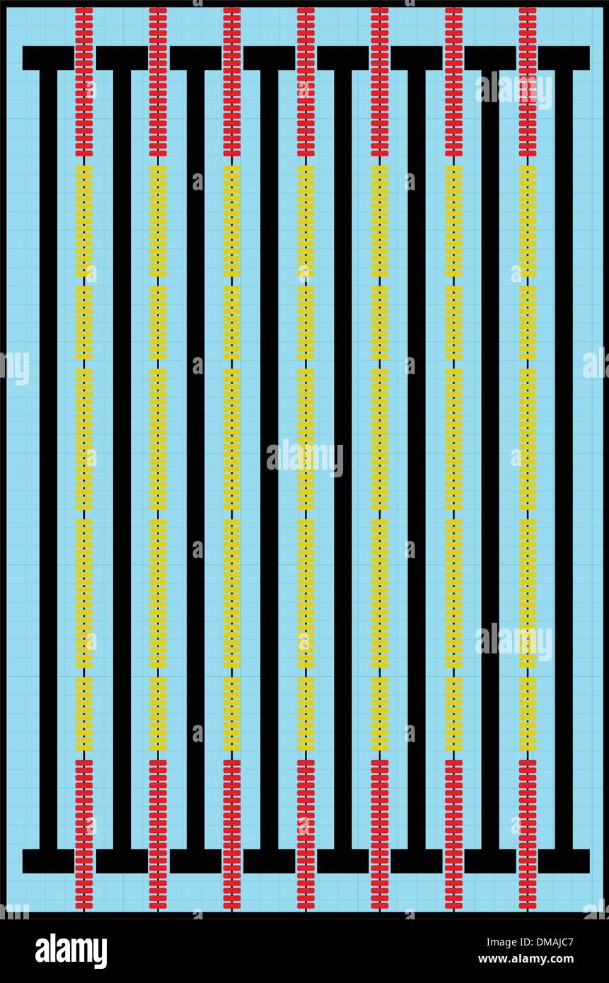 Swimming pool lane divider float Stock Vector Images - Alamy