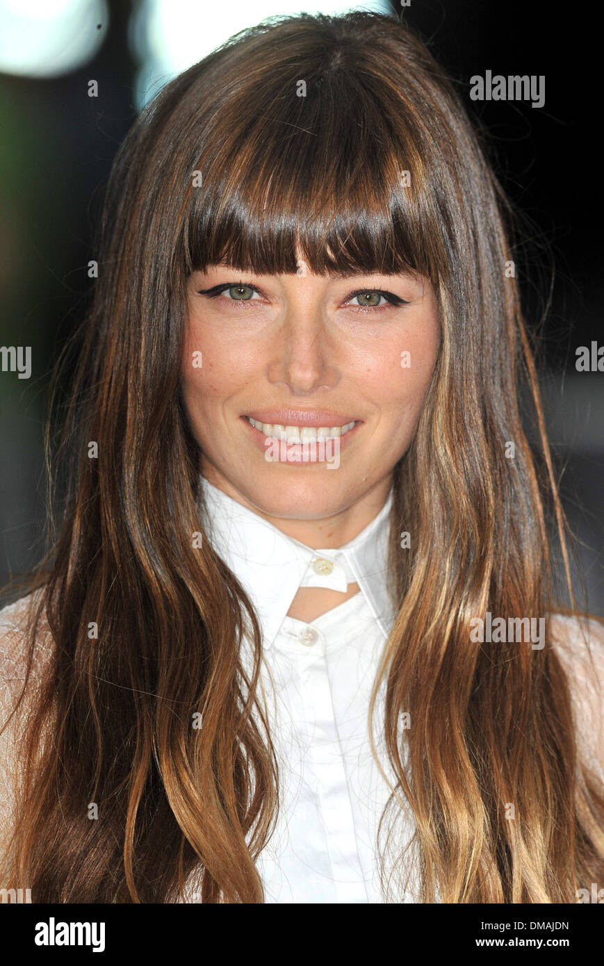 Jessica Biel UK premiere of 'Total Recall' held at Vue Leicester Square ...