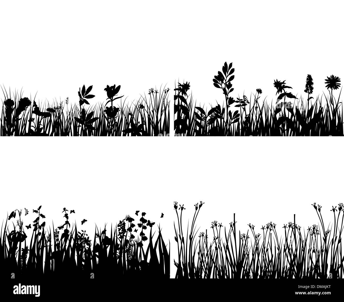 set of grass backgrounds Stock Vector Image & Art - Alamy
