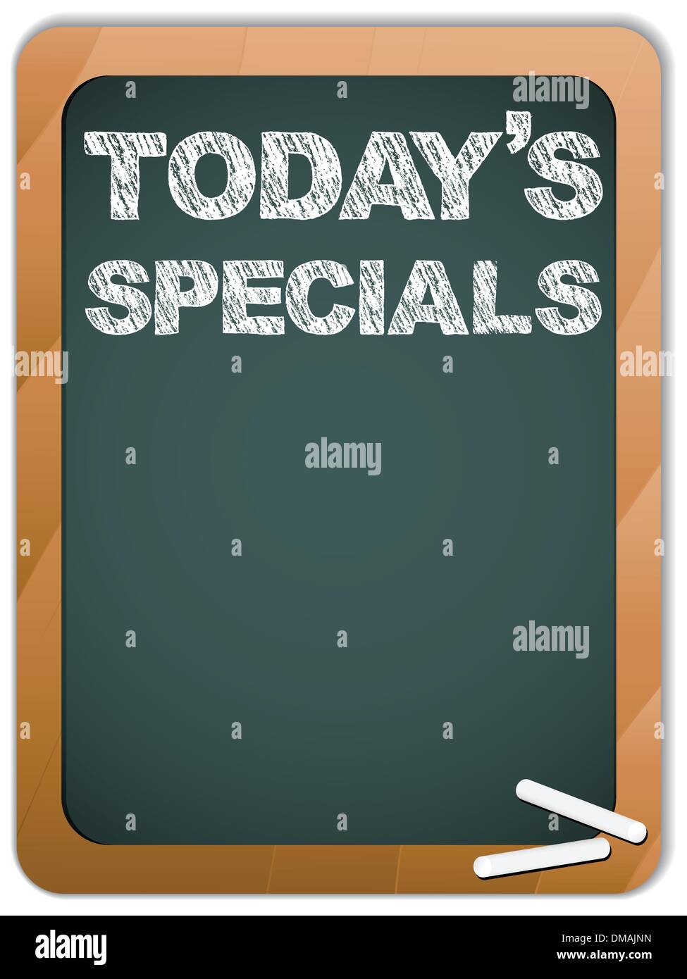 Today specials white chalk menu hi-res stock photography and images - Alamy