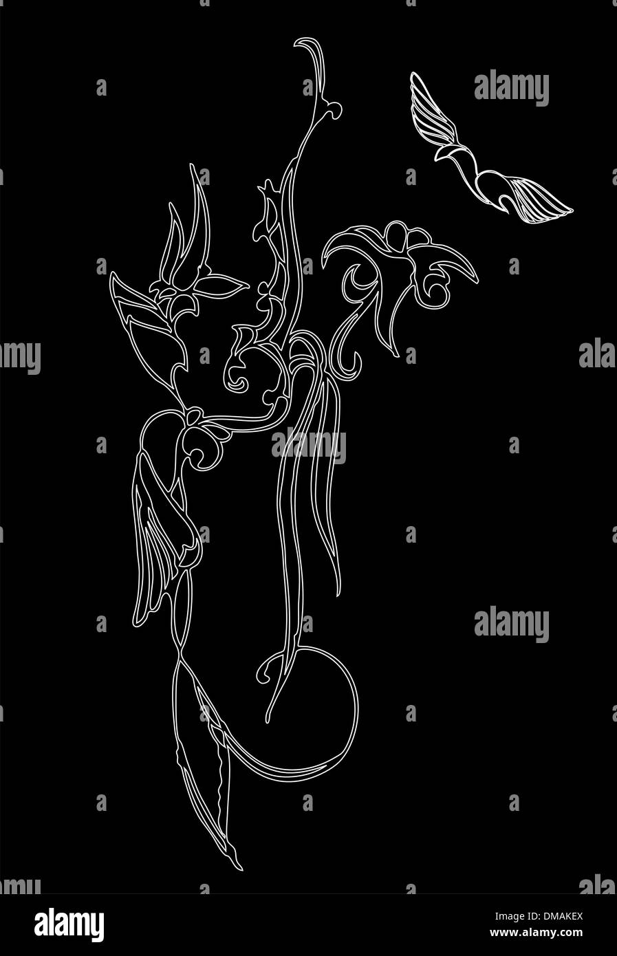 Black engraving Stock Vector Images - Alamy