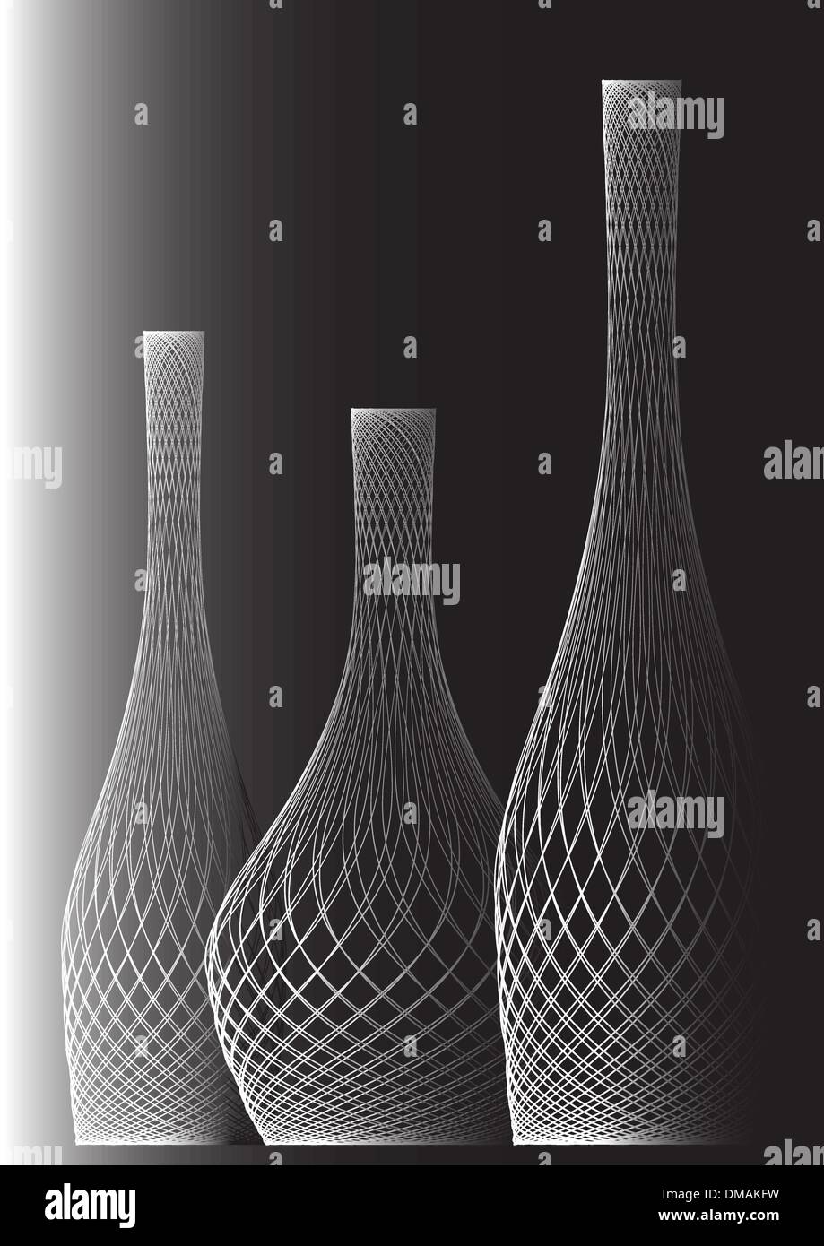 Three bottles vector vectors hi-res stock photography and images - Alamy