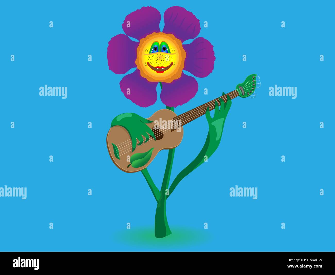 Music playing guitar concept Stock Vector Images - Alamy