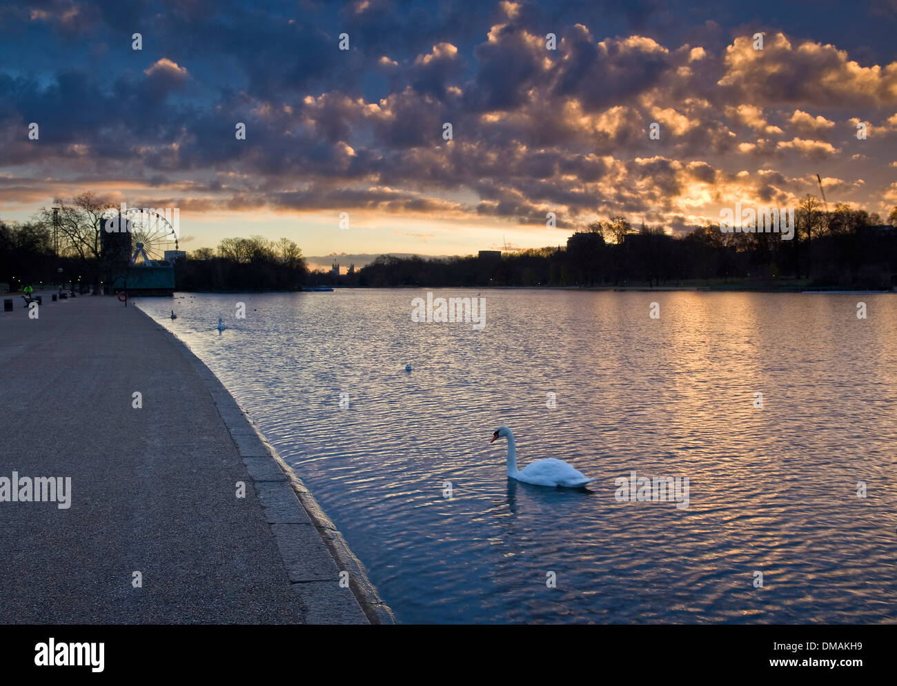 Hyde Park at Dawn, London, England Stock Photo - Alamy