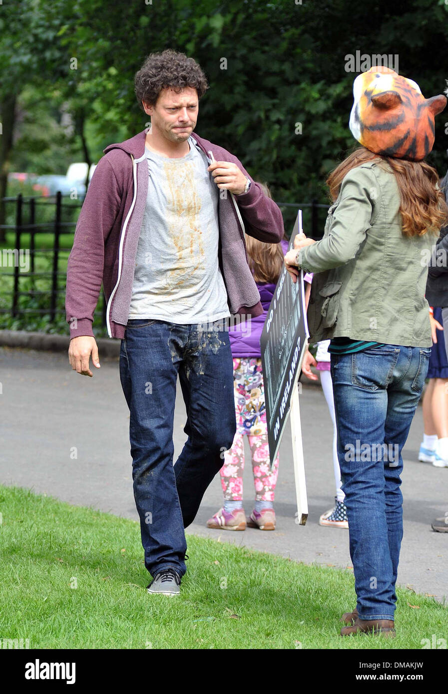 Richard Coyle and Leor Watling Filming takes place as part of St Annes ...