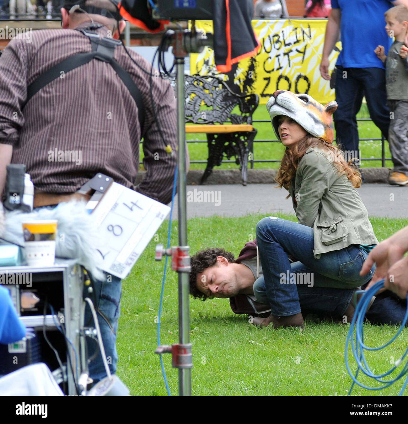 Richard Coyle and Leor Watling Filming takes place as part of St Annes ...
