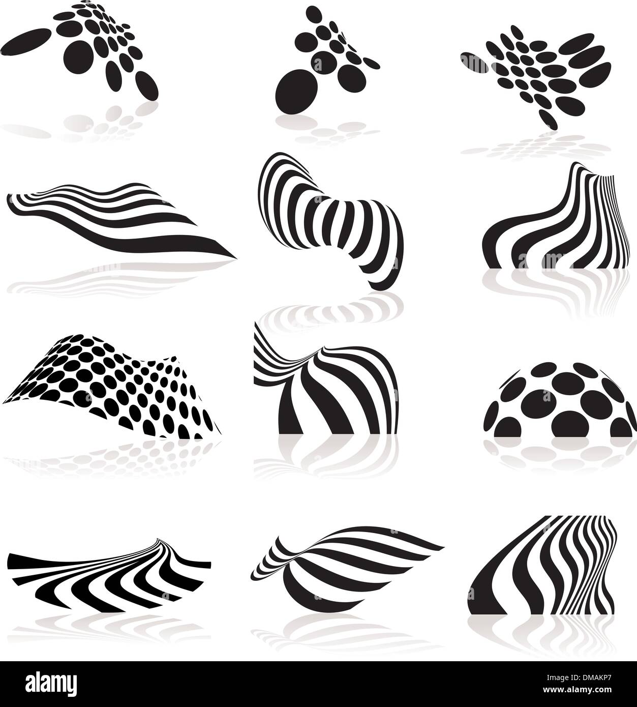 Distorted elements Stock Vector Images - Alamy