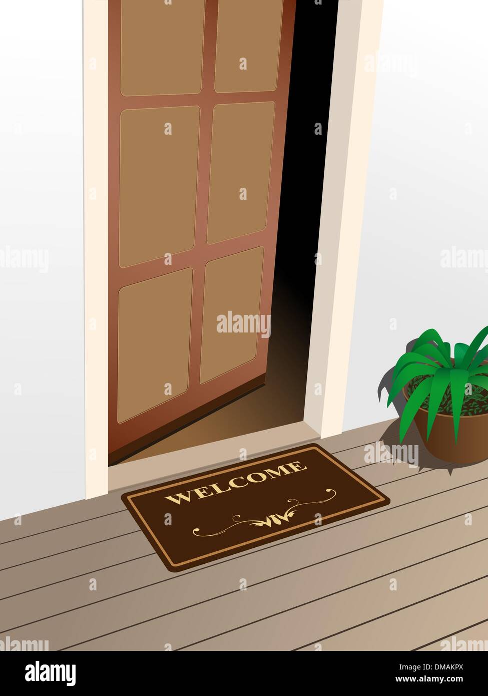 Doorstep vector vectors hi-res stock photography and images - Alamy