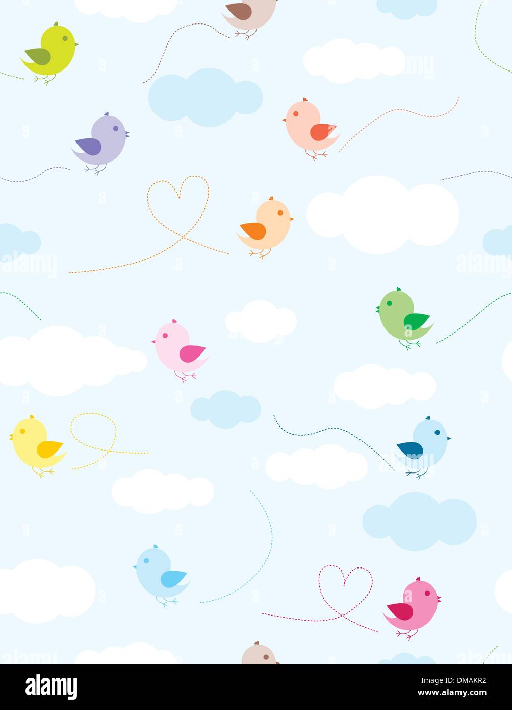 Birds flying in sky seamless hi-res stock photography and images - Alamy