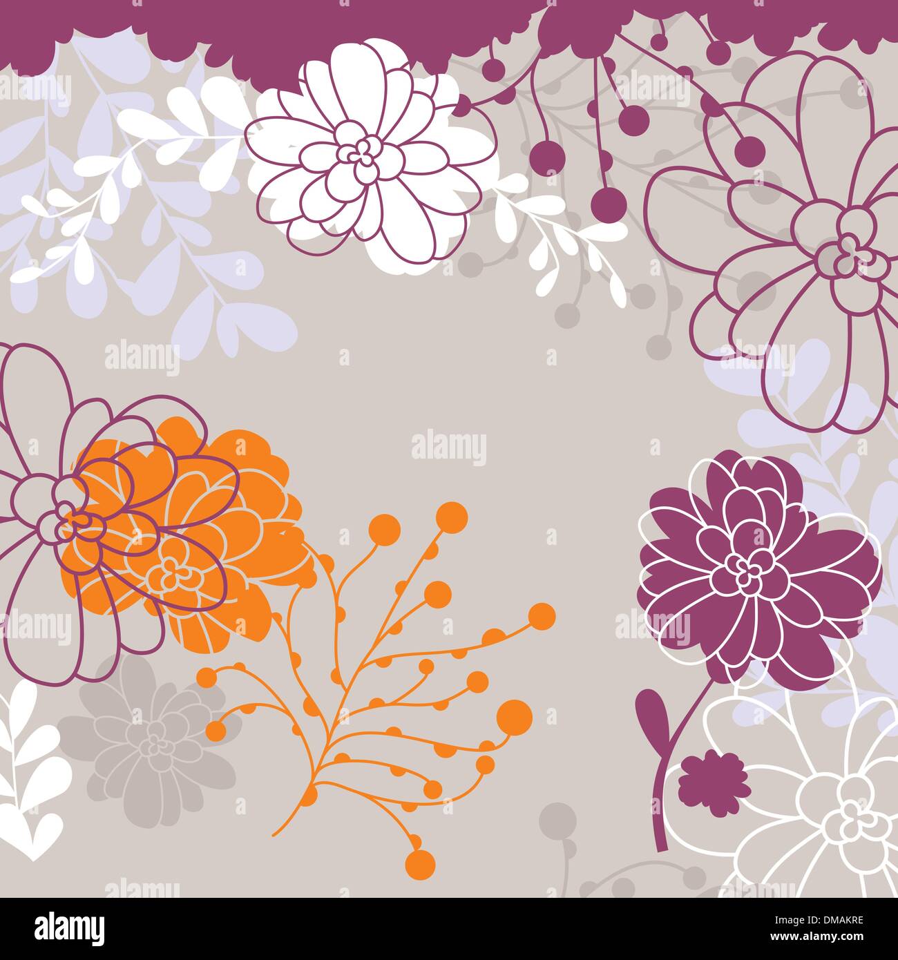 lovely floral card Stock Vector Image & Art - Alamy