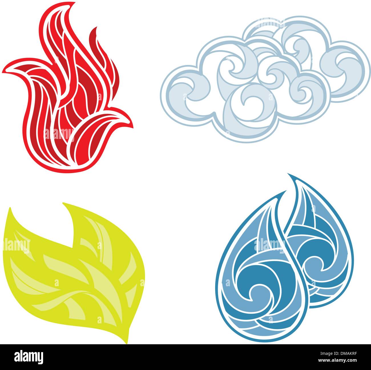 Vector nature elements Stock Vector Images - Alamy