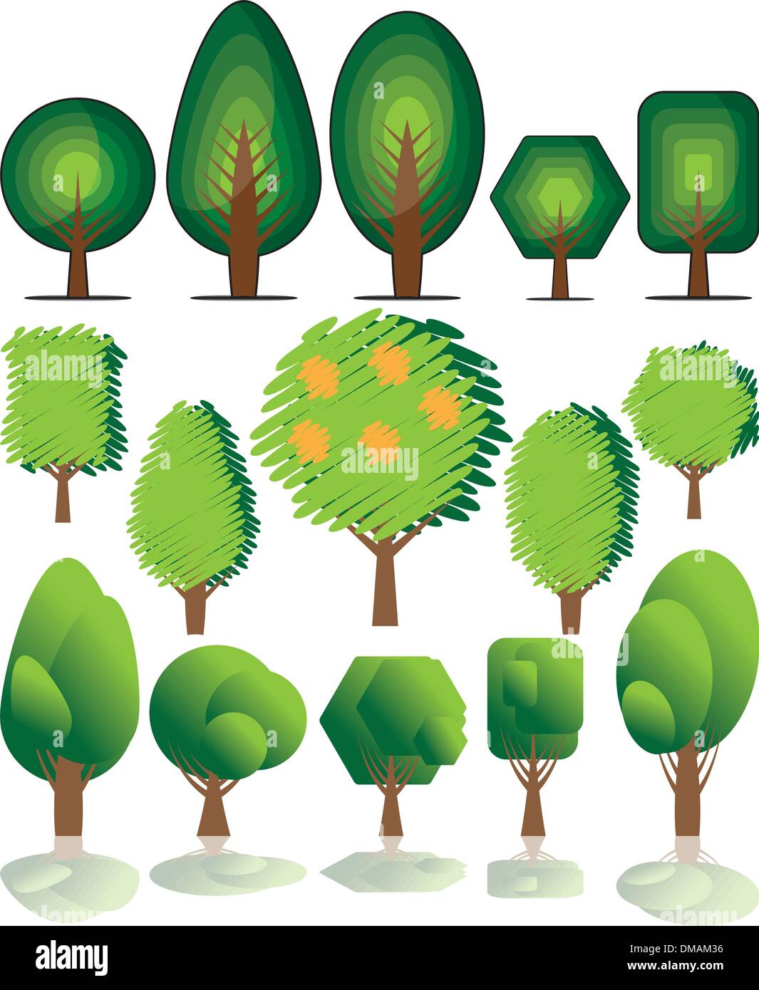 Trees Stock Vector Images - Alamy