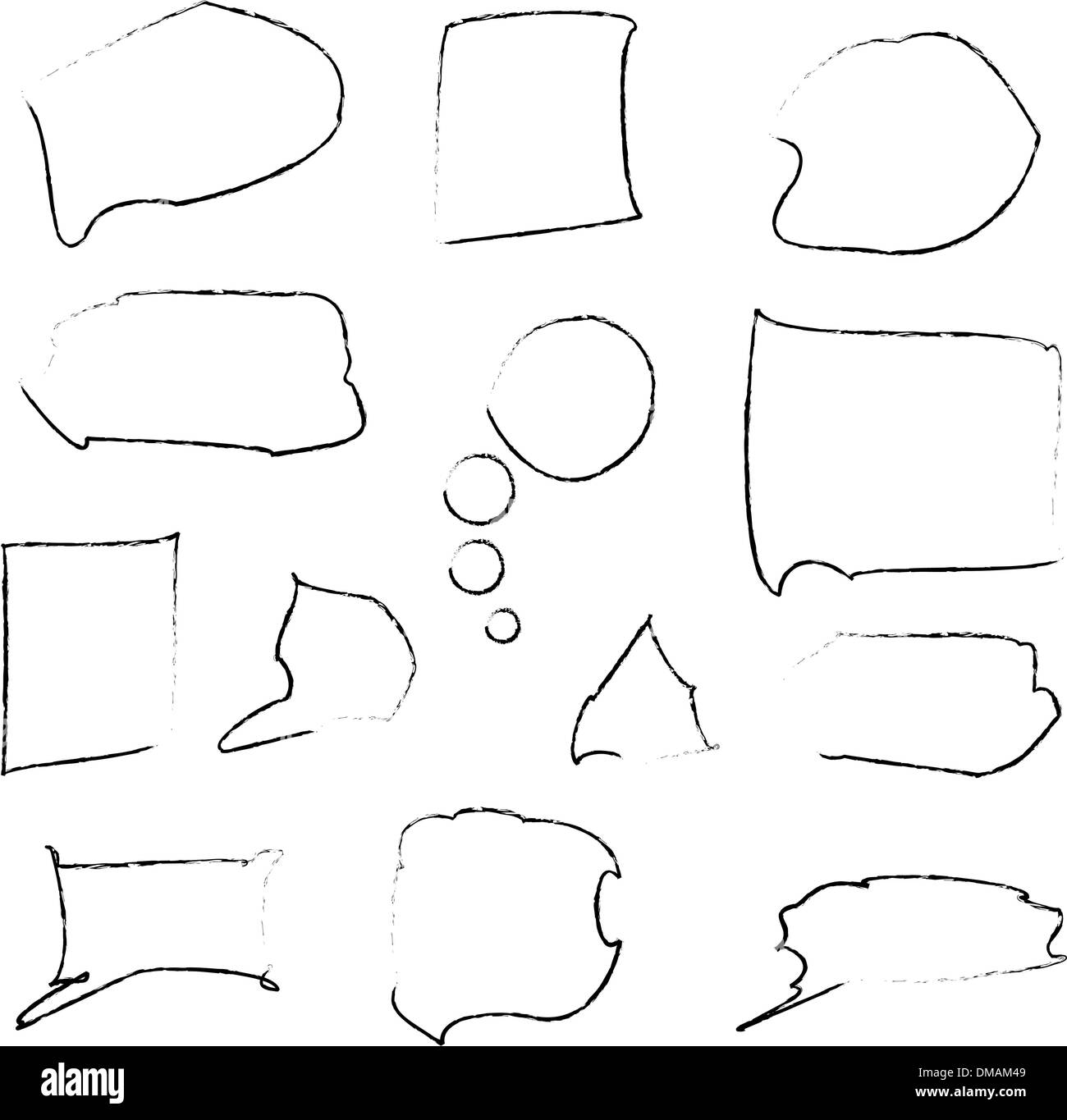 Comic book style talk bubbles and boxes Stock Vector Image & Art - Alamy