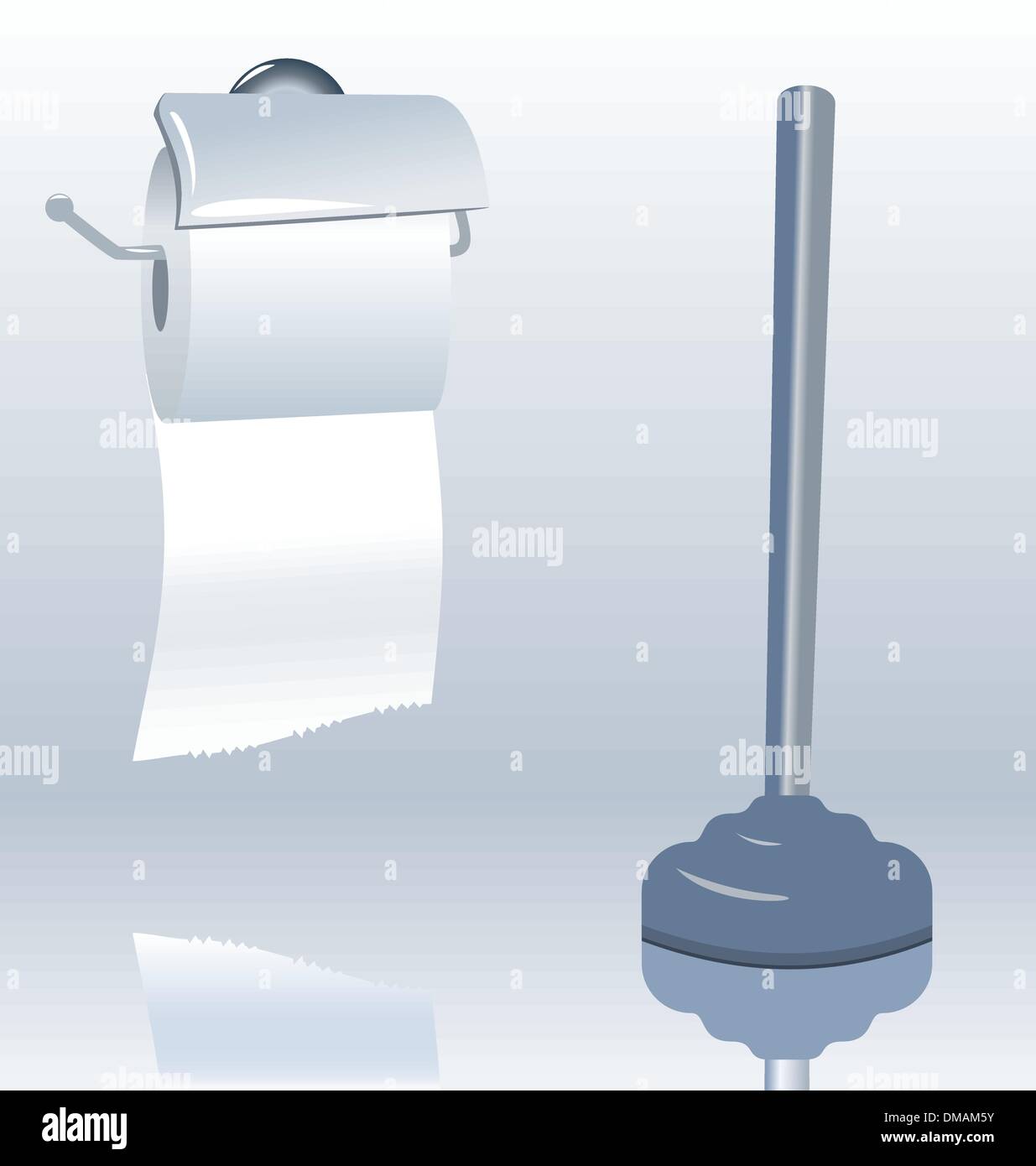 Illustration of toilet roll with realistic shadow Stock Vector Image ...