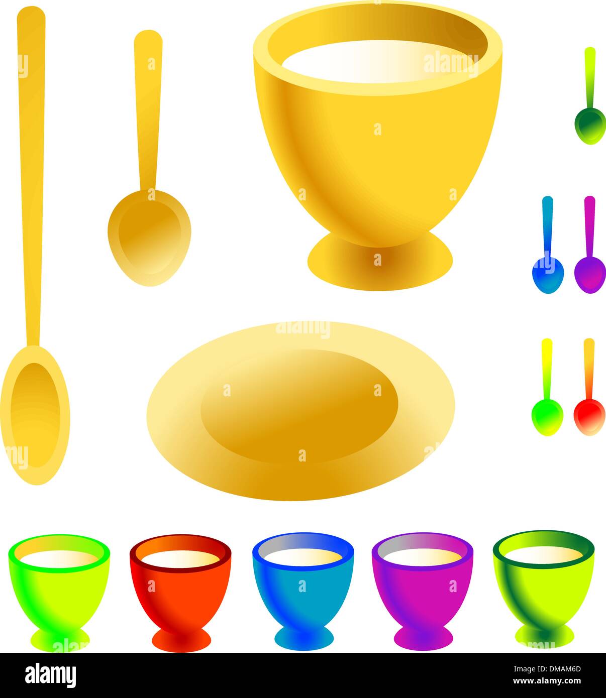 Collection of dishware menu template Stock Vector Image & Art - Alamy