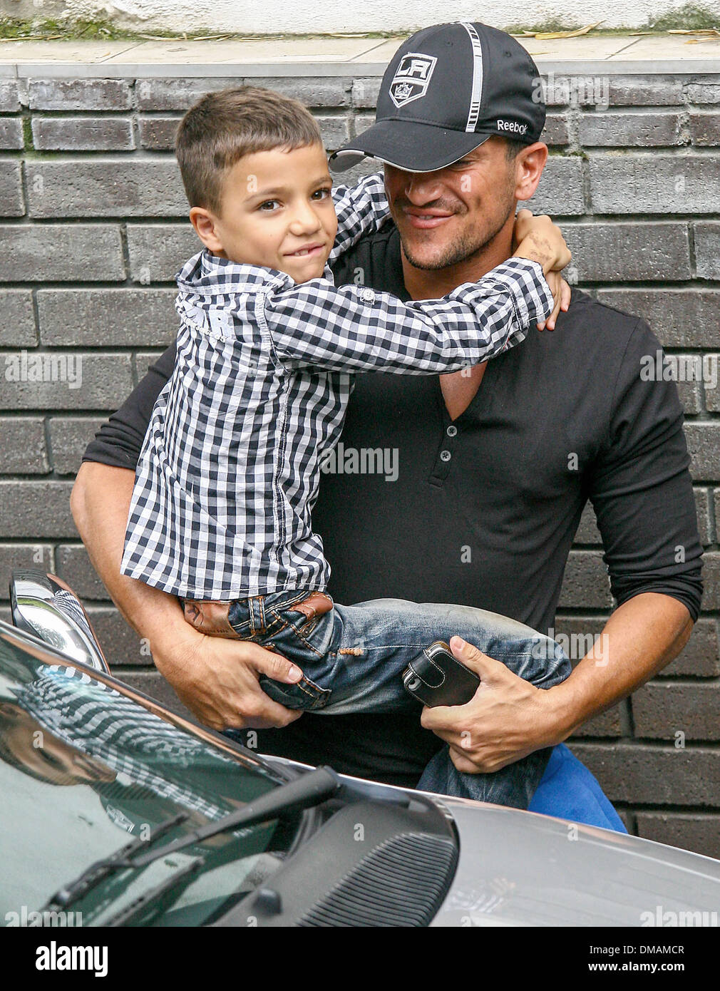 Peter Andre and son Junior at ITV Studios London England - 16.08.12 ...