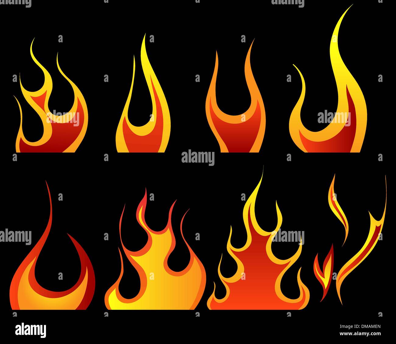 fire patterns set Stock Vector Image & Art - Alamy
