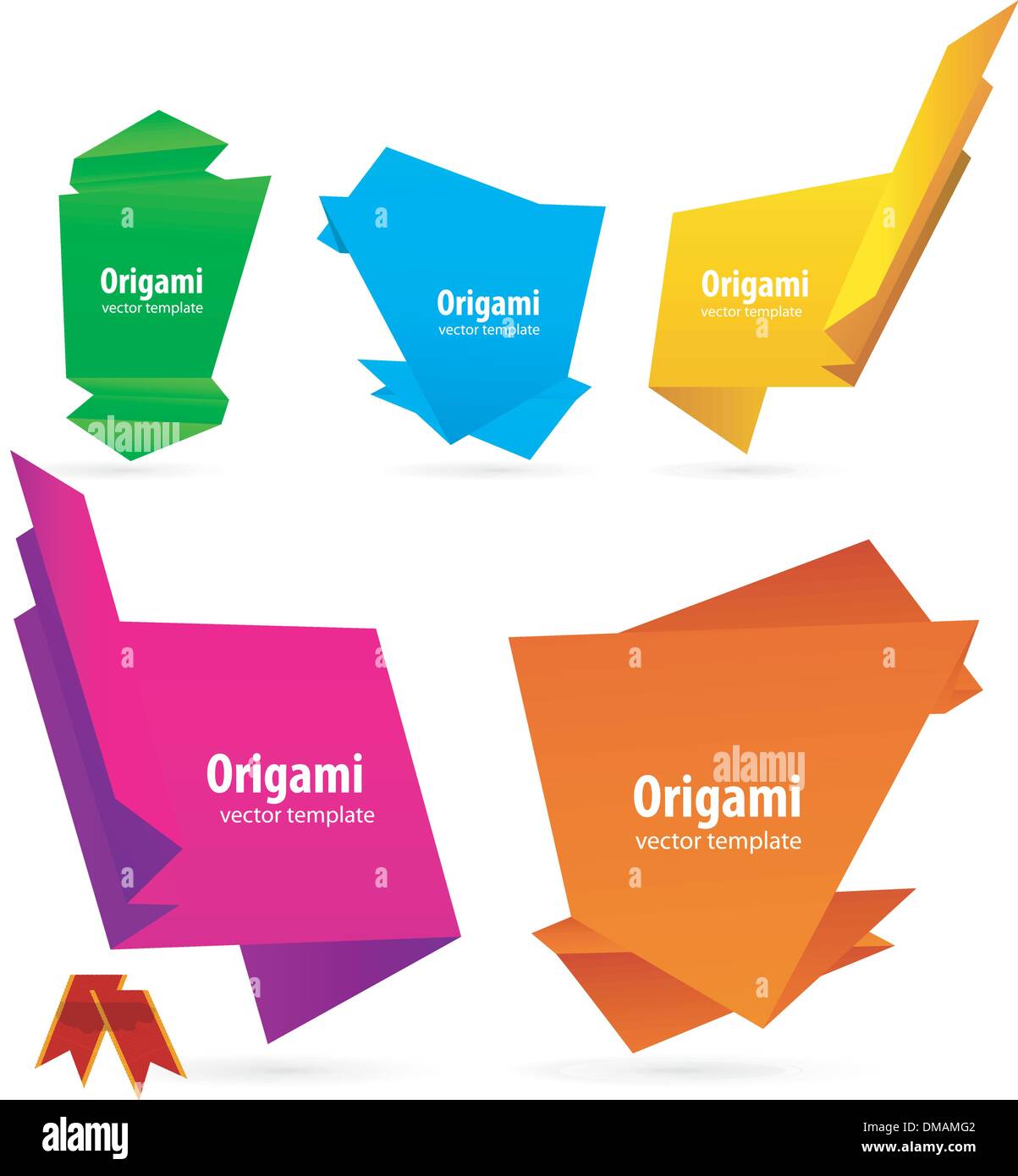 Paper origami speech bubble Stock Vector Image & Art - Alamy