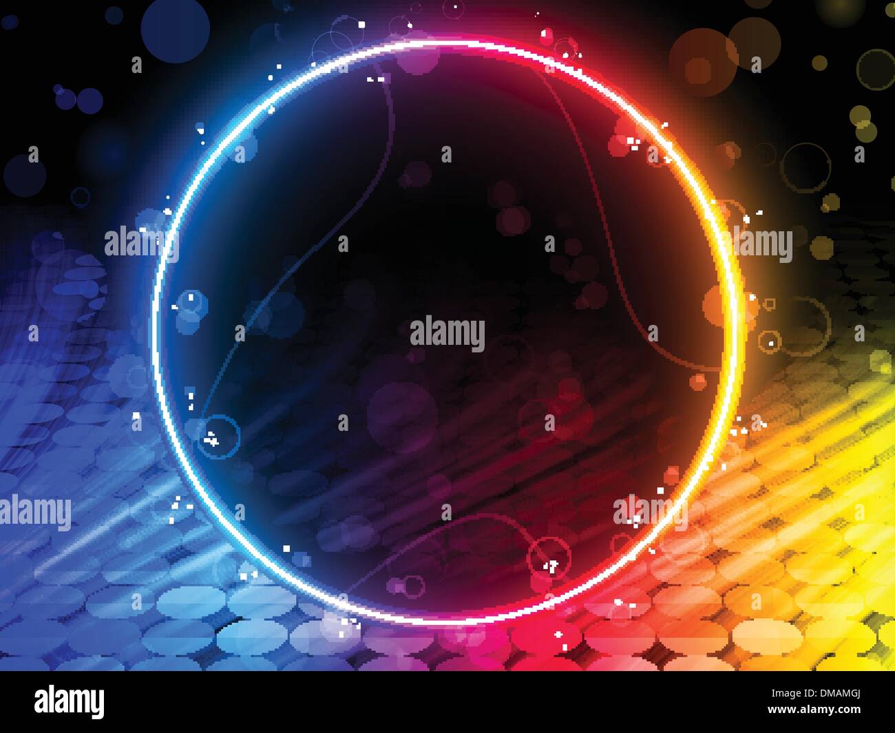 Disco ball on color Stock Vector Images - Alamy