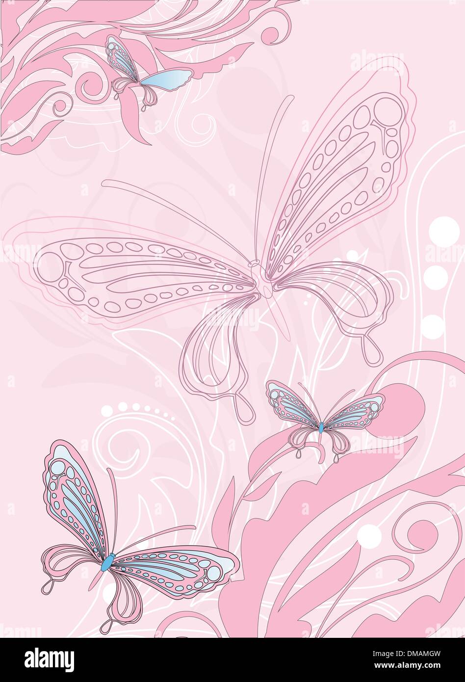 background with butterflies Stock Vector Image & Art - Alamy