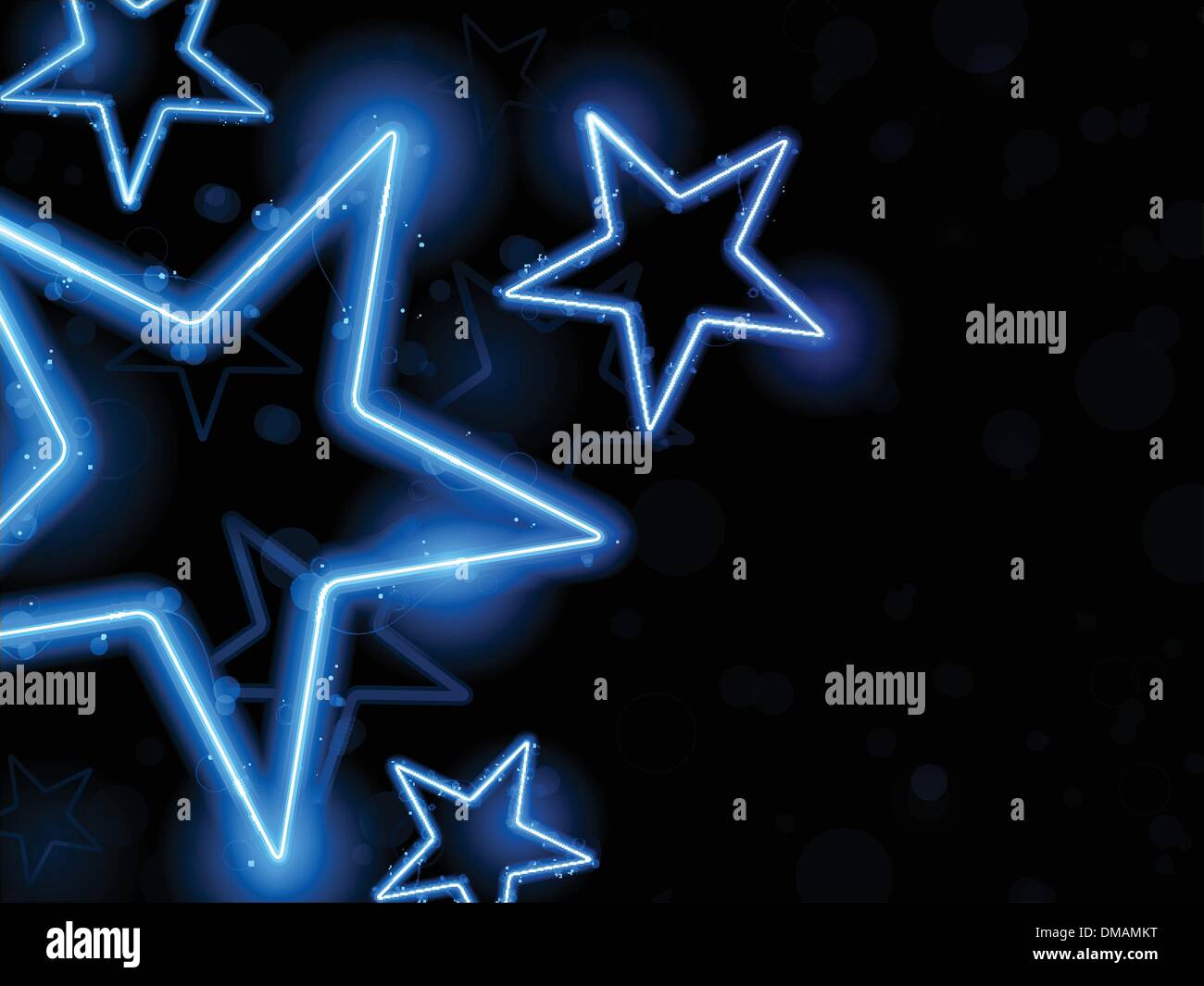 Glowing Neon Stars Background Stock Vector Image & Art - Alamy