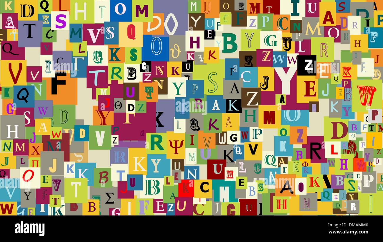 Abstract letters background Stock Vector Image & Art - Alamy