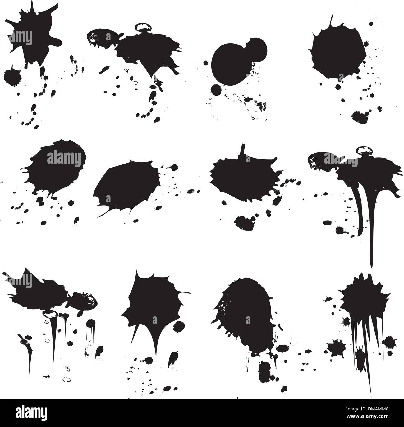Ink splatter grunge liquid Stock Vector Images - Alamy