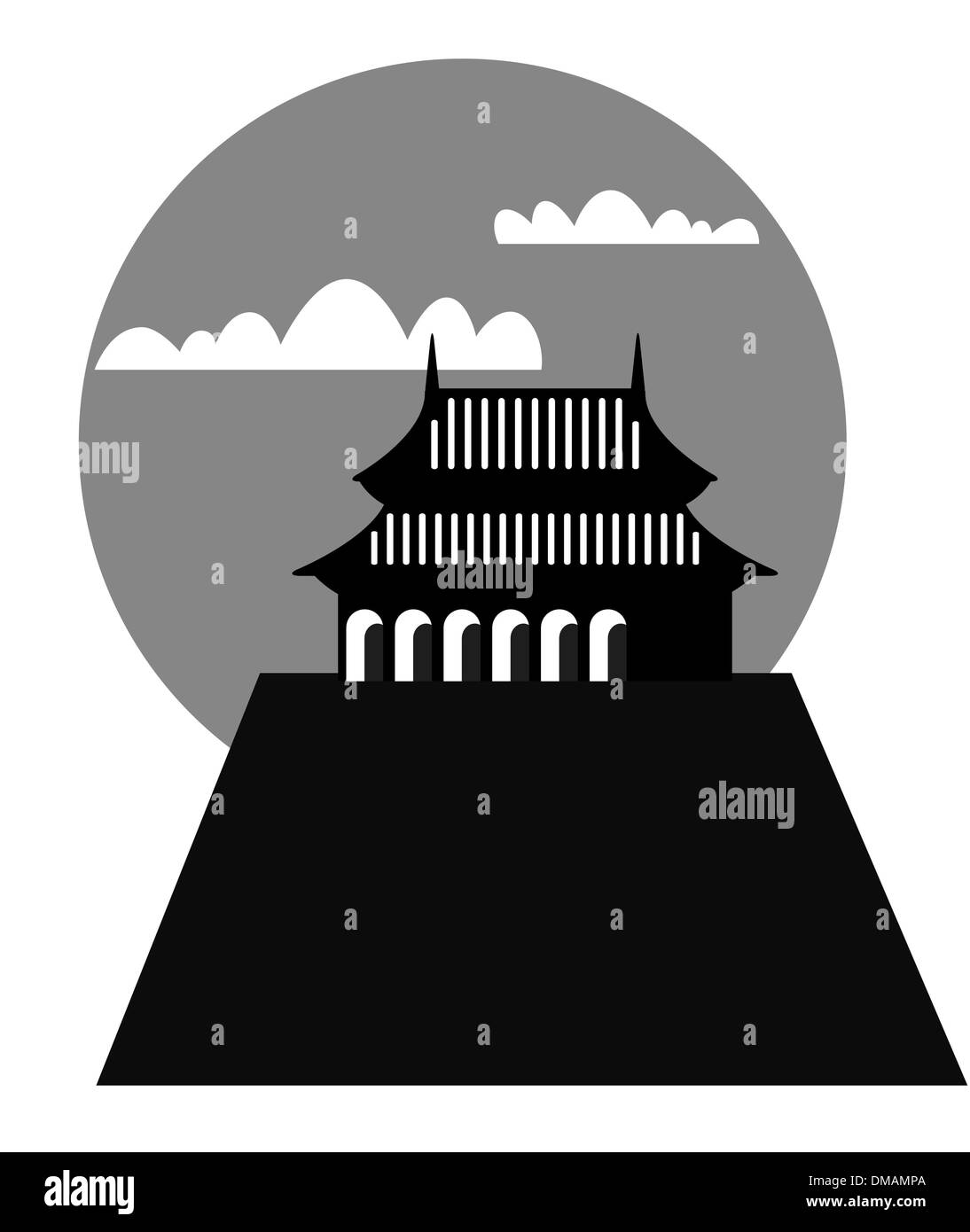 pagoda - vector Stock Vector Image & Art - Alamy