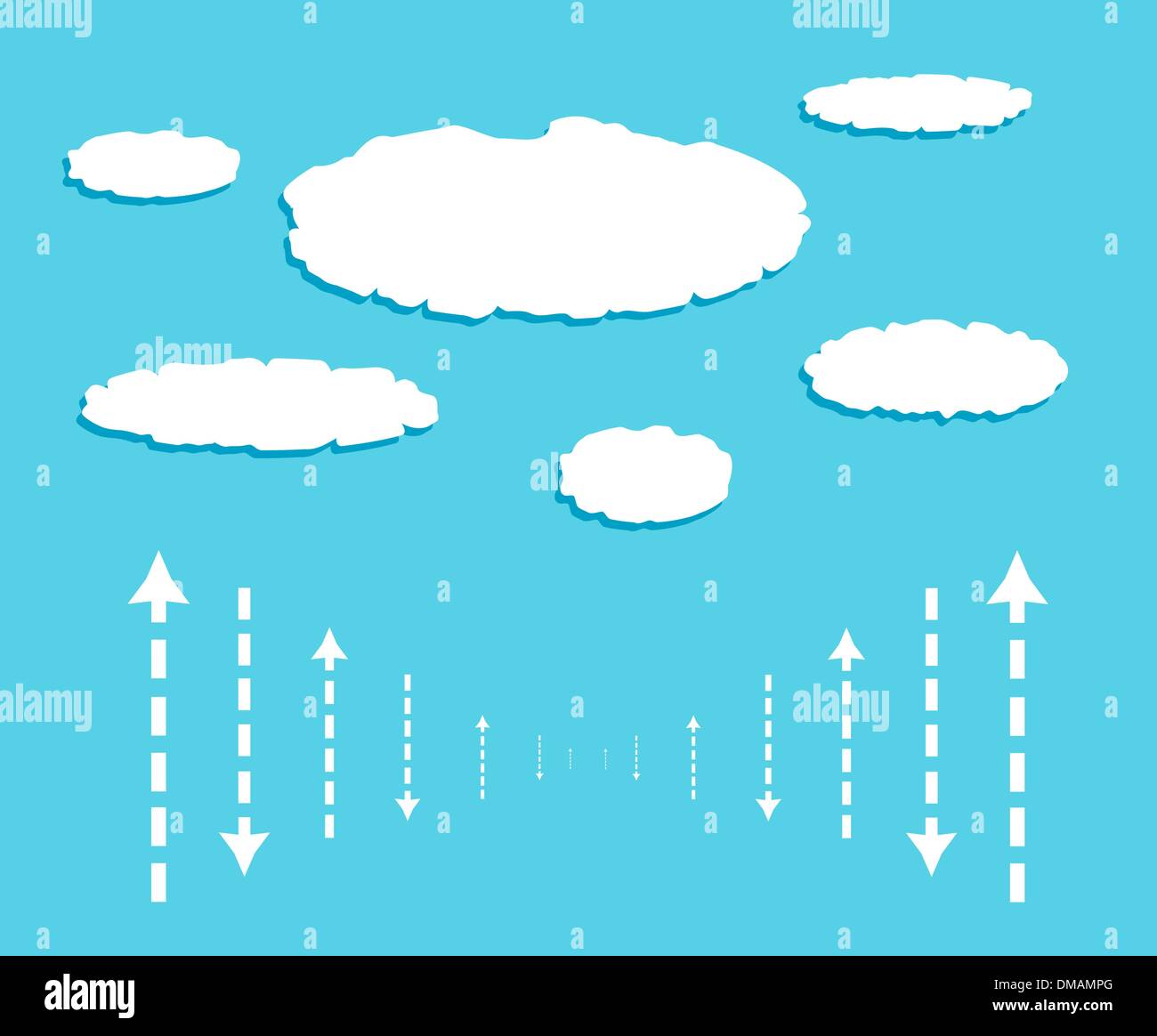 Cloud with data signals in form of arrows Stock Vector Image & Art - Alamy