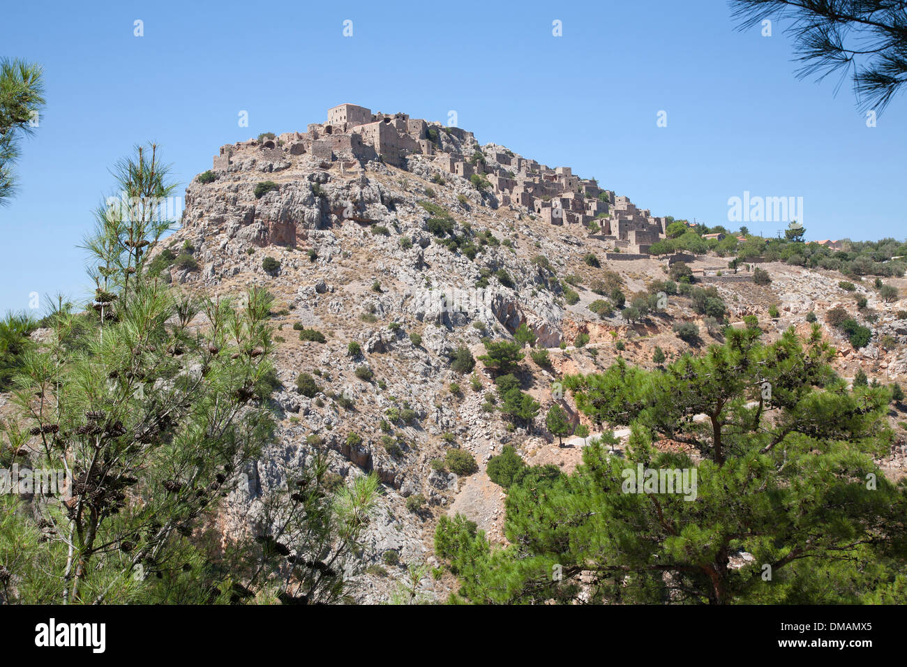 Anavatos village chios island greece hi-res stock photography and ...
