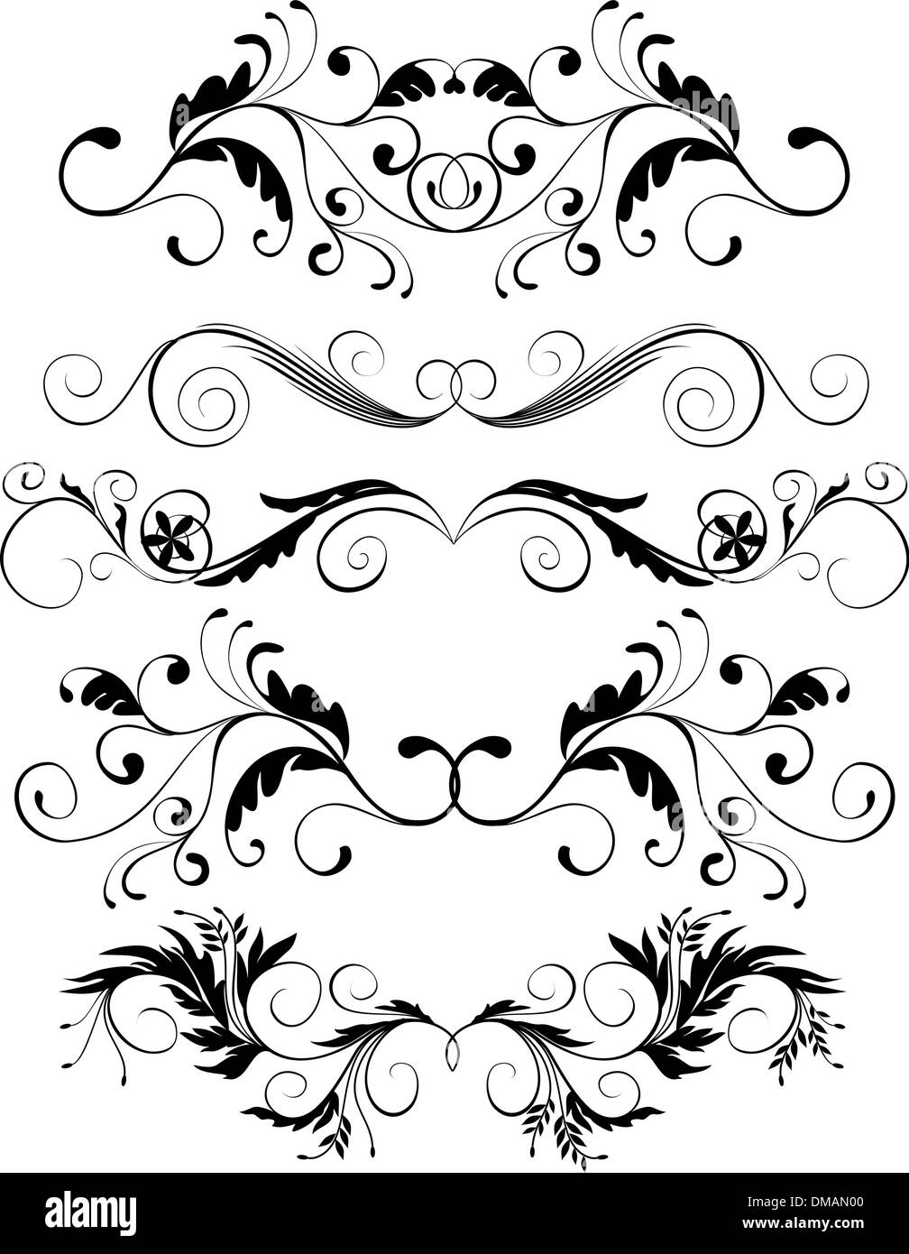 Ornaments vector hi-res stock photography and images - Alamy