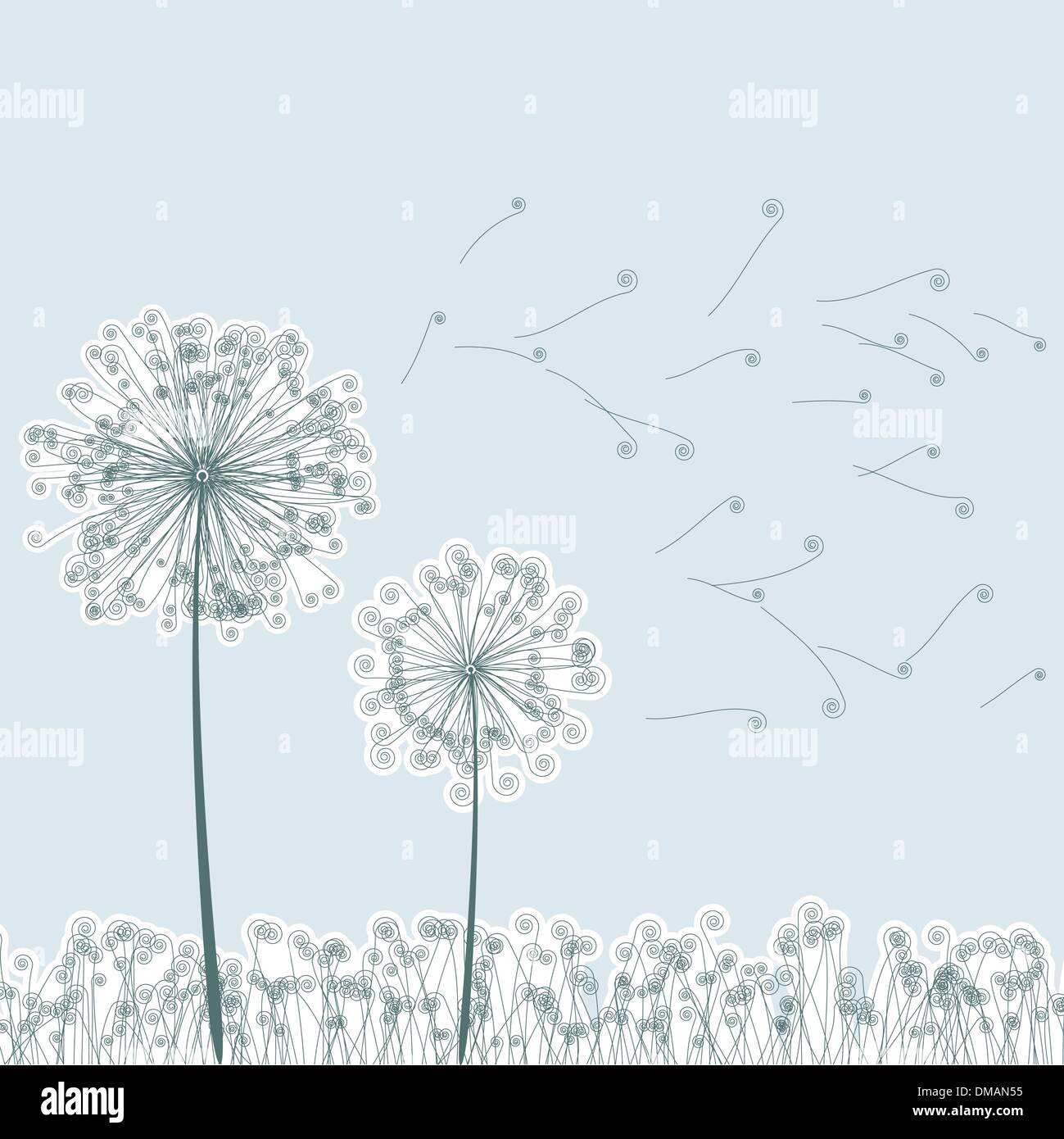 Two flower light Stock Vector Images - Alamy