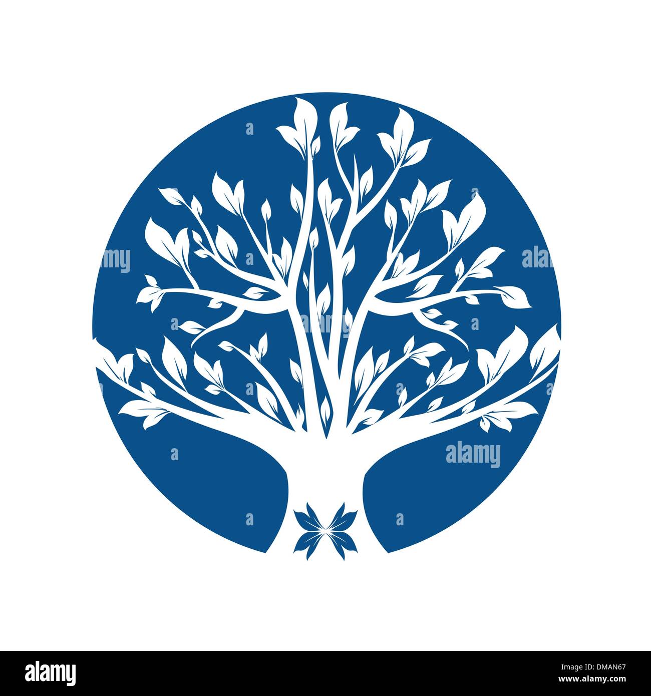 Tree trunk blue Stock Vector Images - Alamy