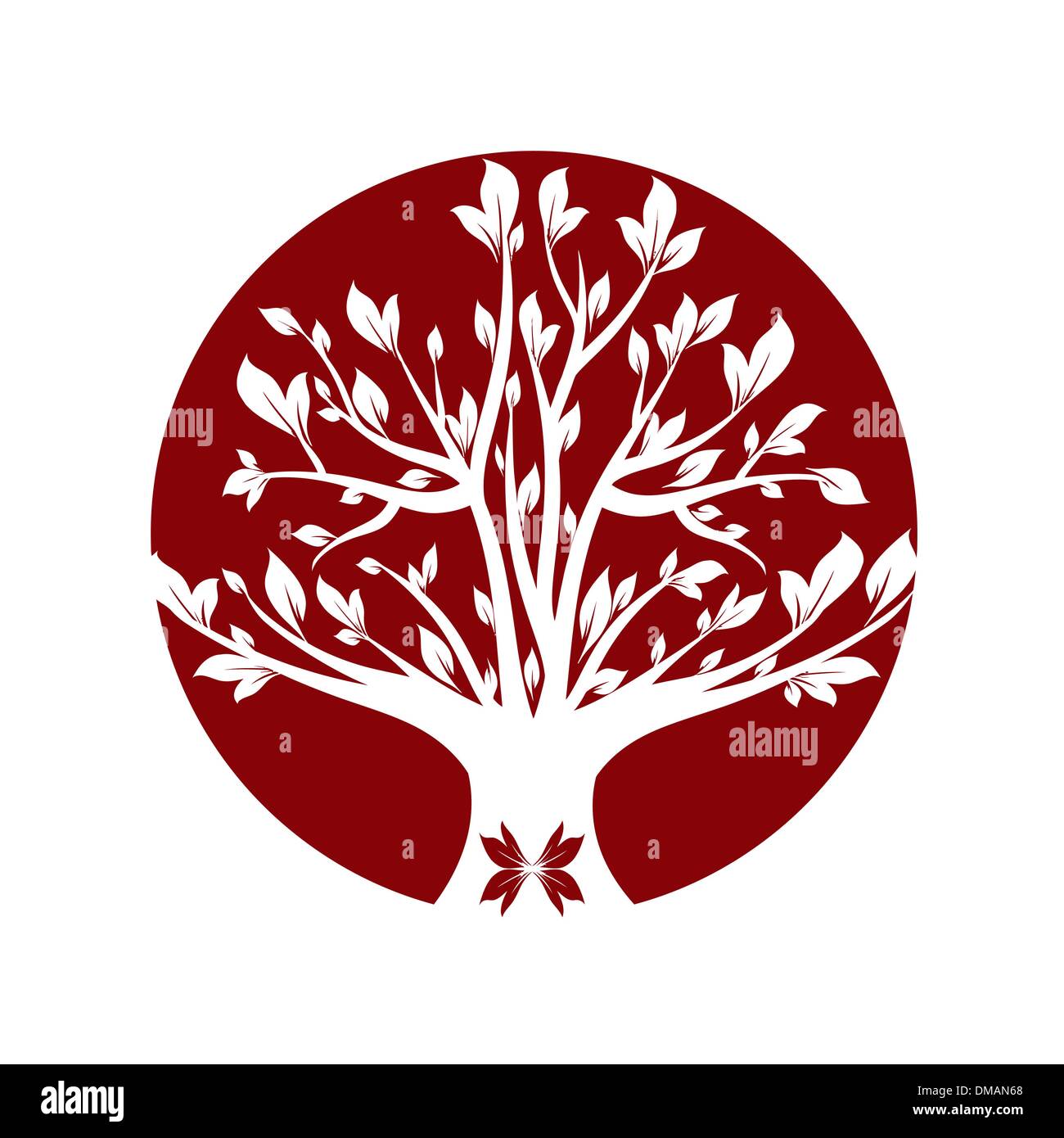 Red bark tree Stock Vector Images - Alamy