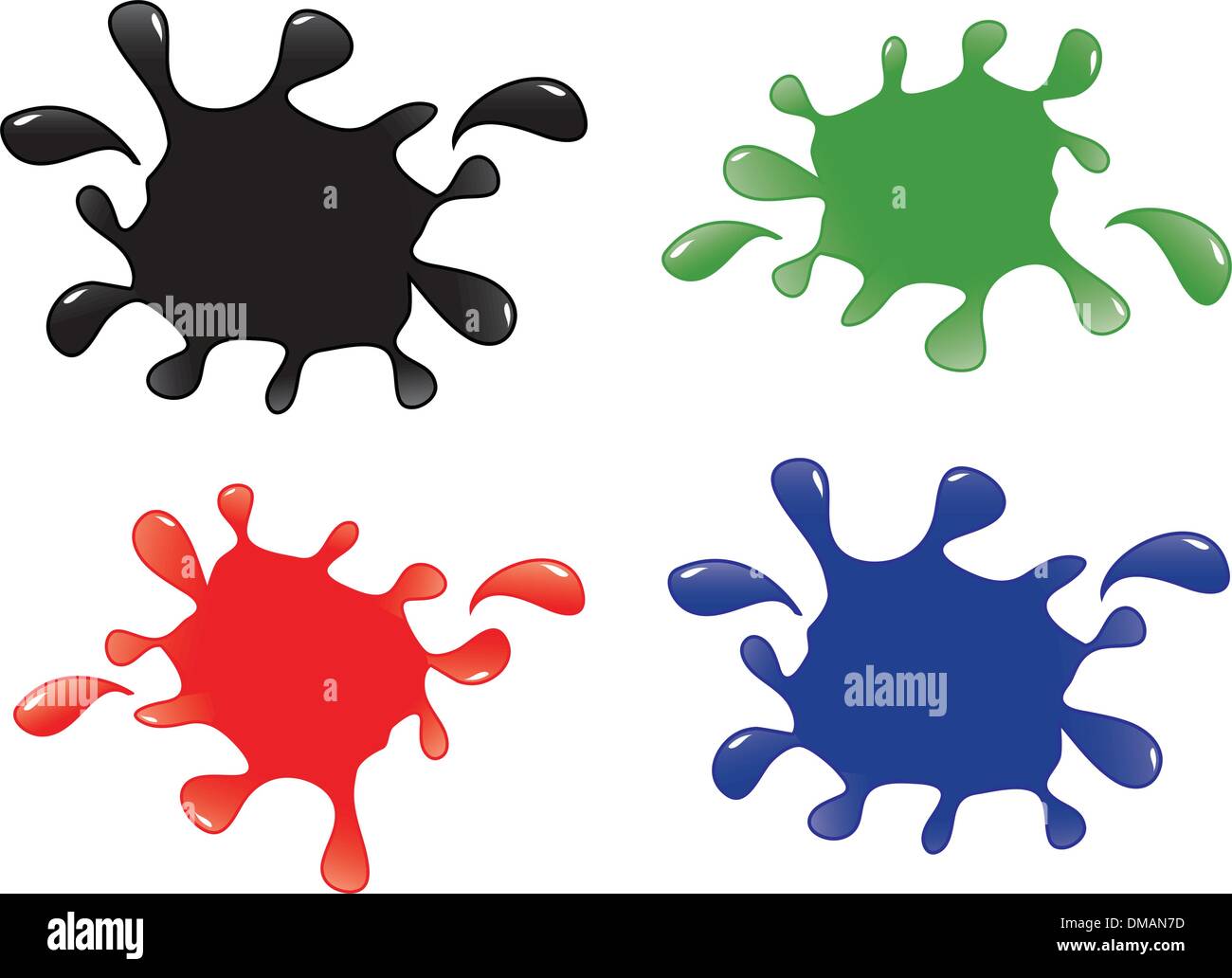 Ink splatter vectors Stock Vector Images - Alamy
