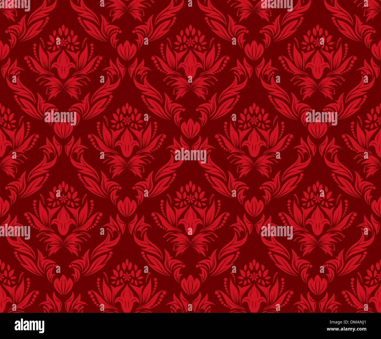 seamless damask pattern Stock Vector Image & Art - Alamy