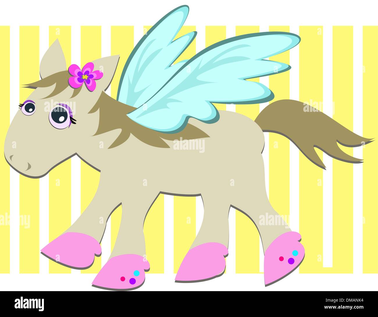 Flying hooves Stock Vector Images - Alamy