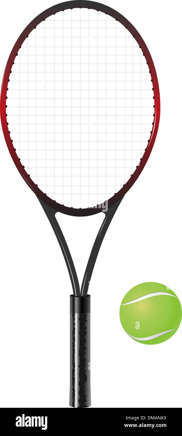 tennis racket and ball Stock Vector Image & Art - Alamy