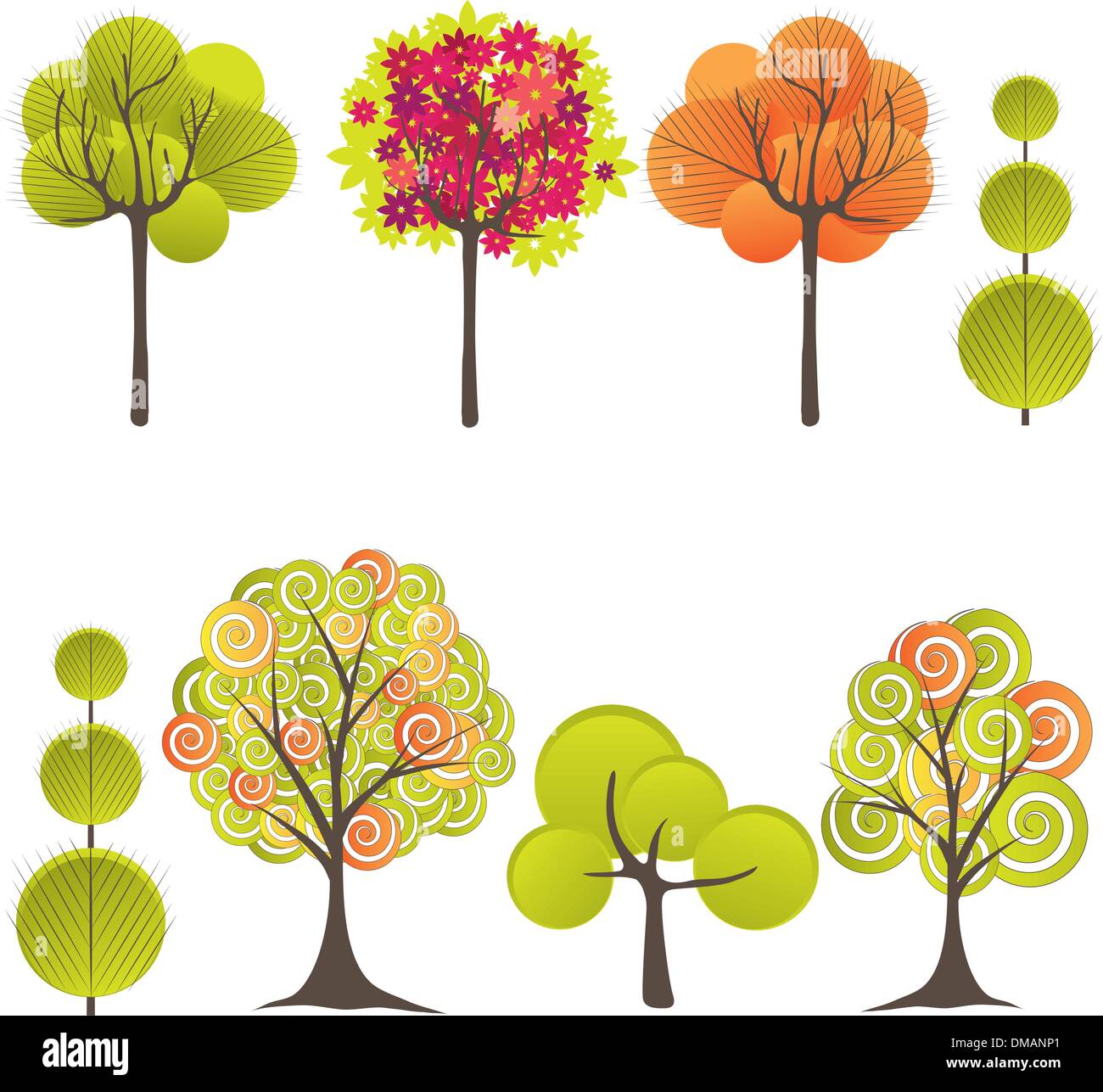 Abstract tree. Vector illustration Stock Vector Image & Art - Alamy