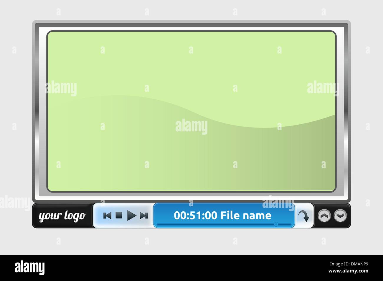 Media Player Interface Stock Vector Image & Art - Alamy