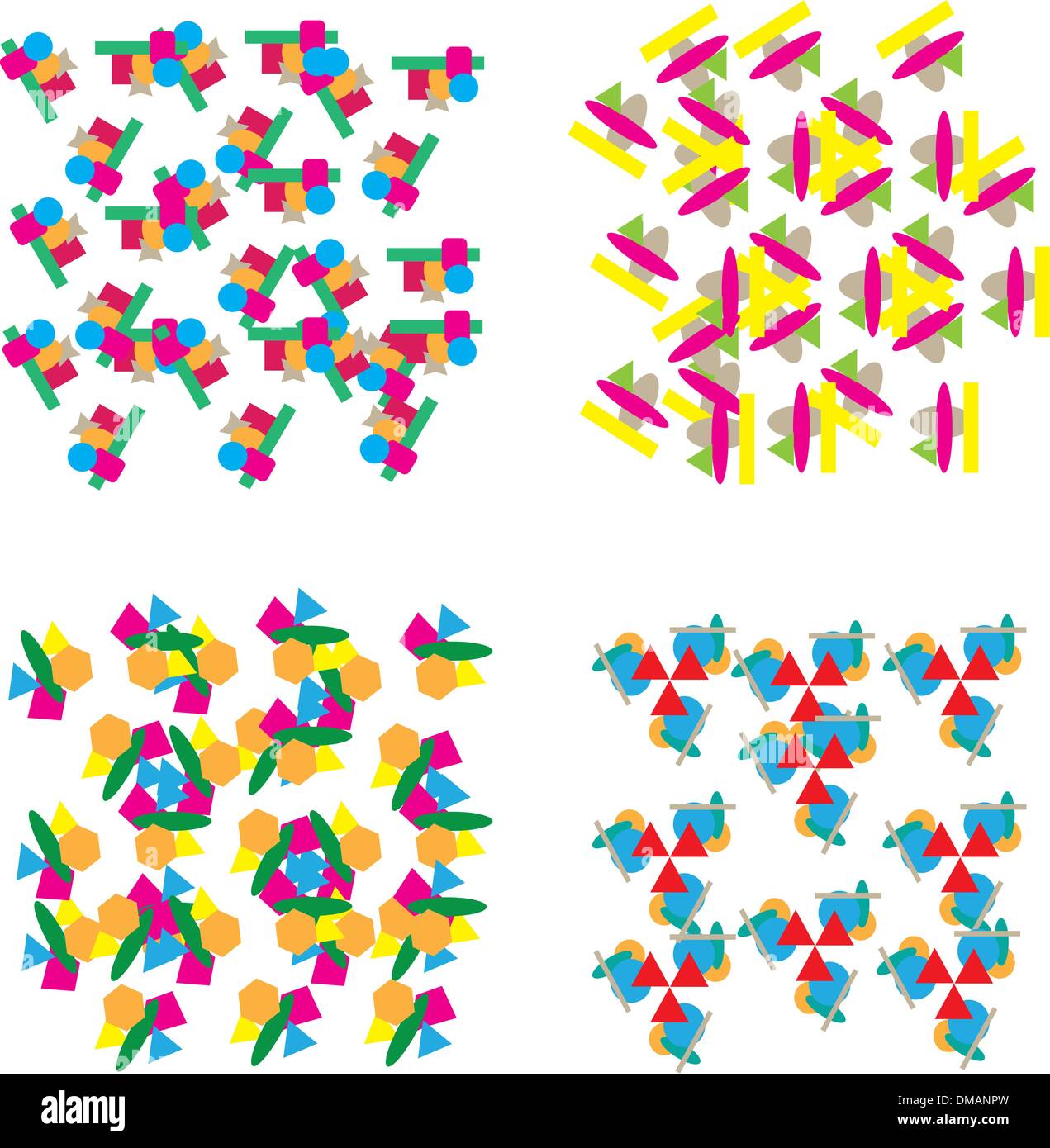 Set of repeating geometric patterns Stock Vector Image & Art - Alamy