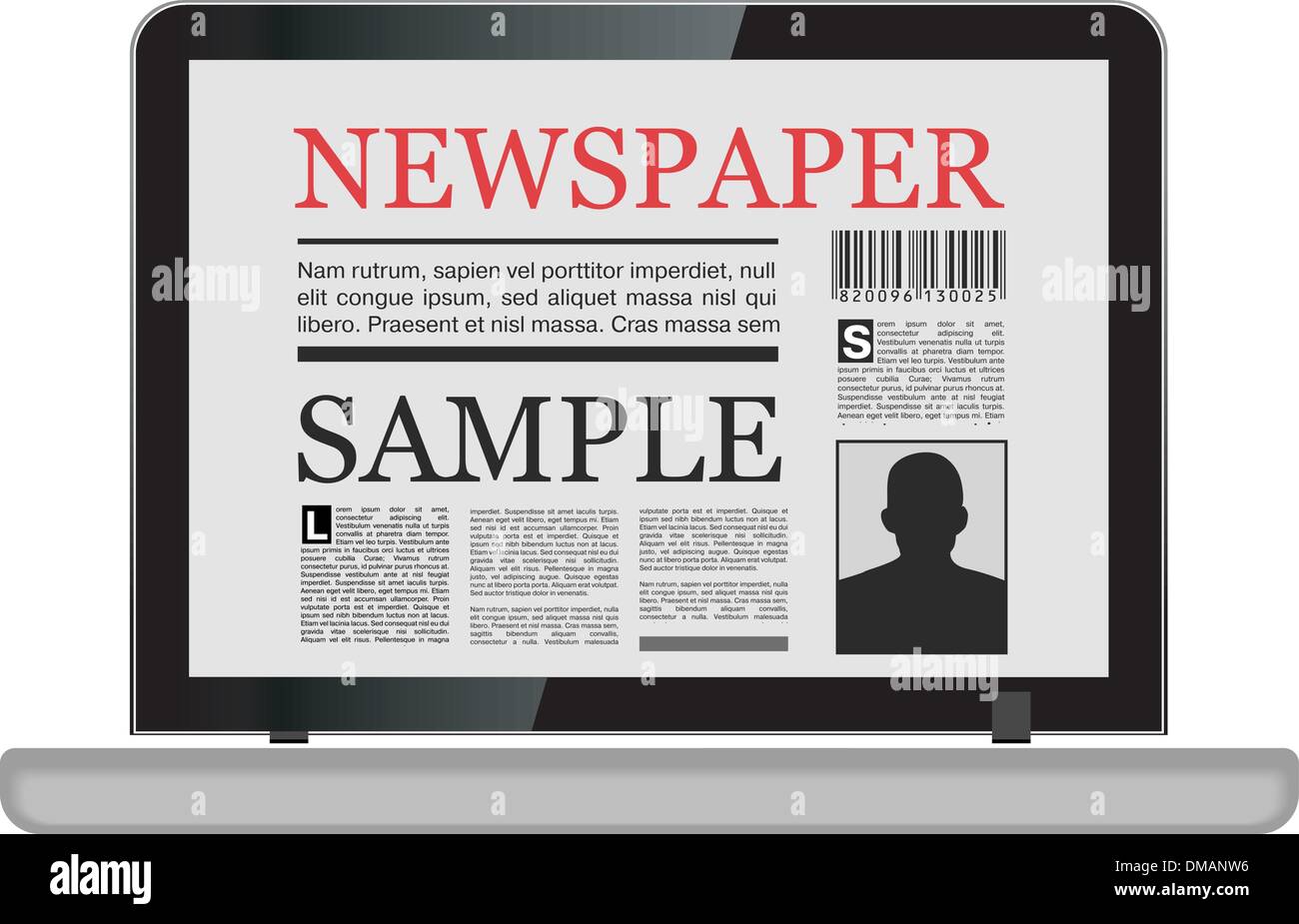 Online article Stock Vector Images - Alamy