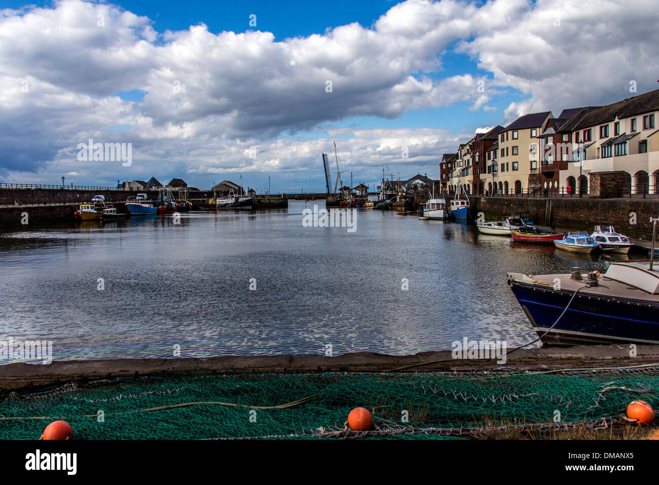 Maryport Harbour Maryport Cumbria England Stock Photos & Maryport ...