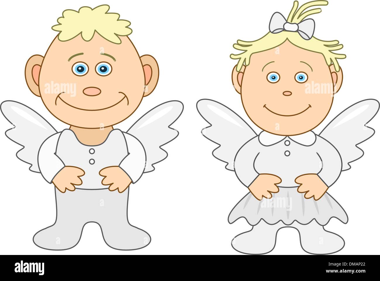 The holy family with two angels Stock Vector Images - Alamy