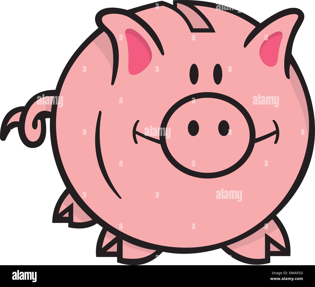Pink piggy Stock Vector Images - Alamy