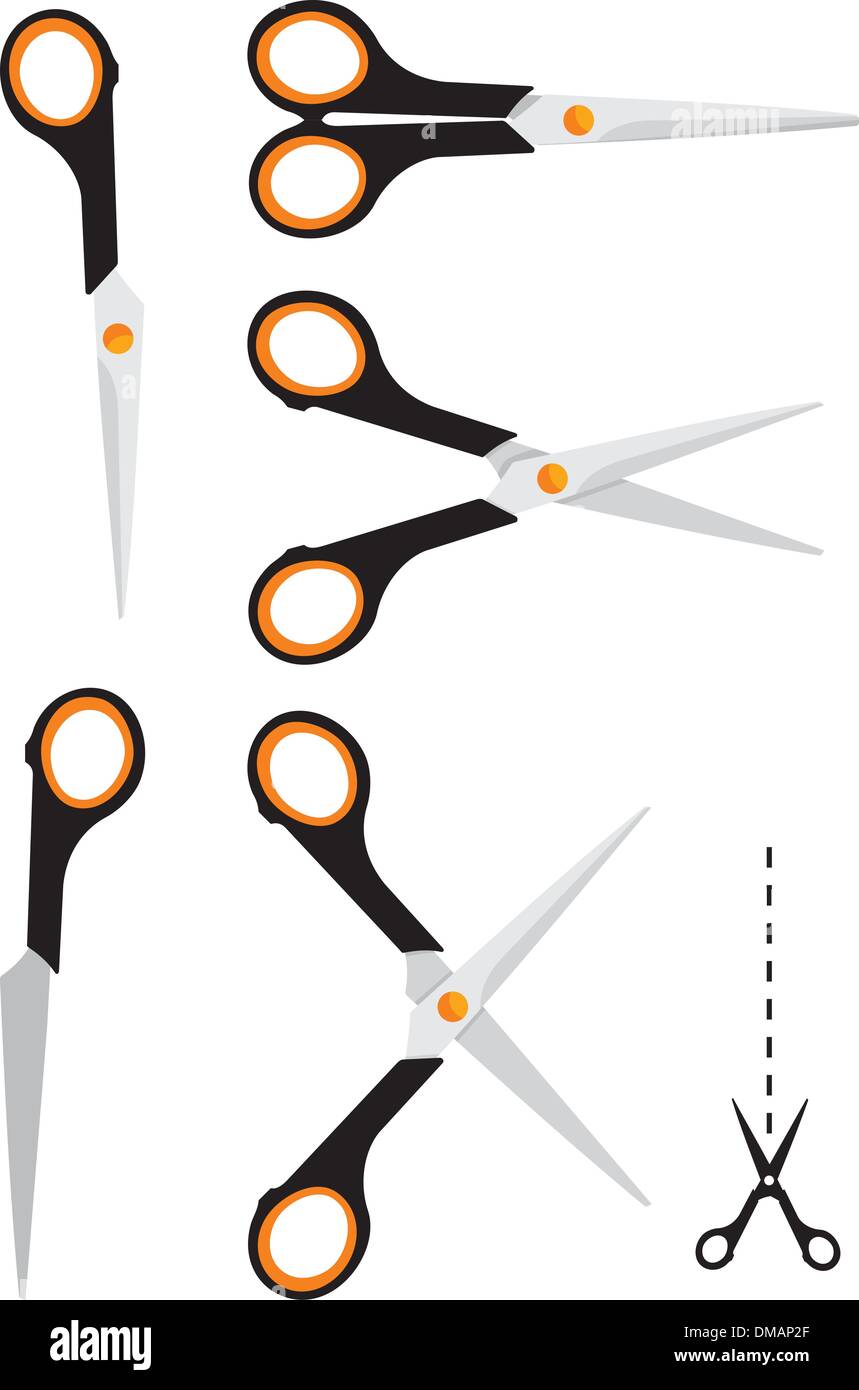 Scissors vectors hi-res stock photography and images - Alamy