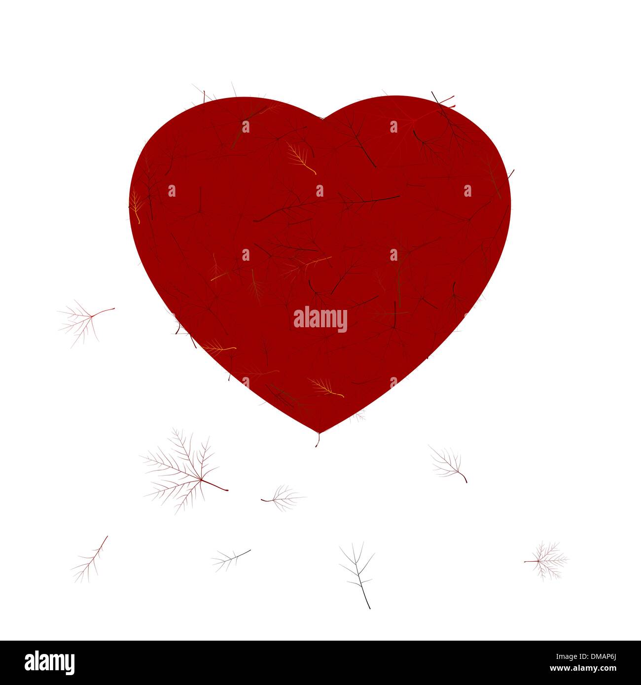 Yellow leaf shape art Cut Out Stock Images & Pictures - Alamy