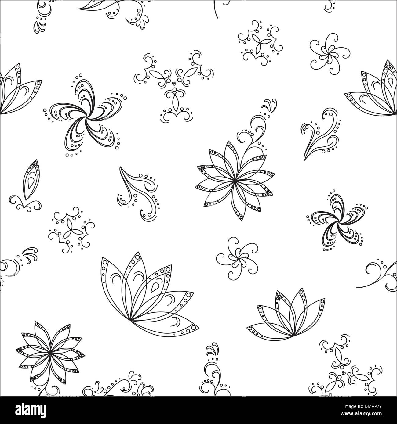 Graphic abstract leaf Black and White Stock Photos & Images - Alamy