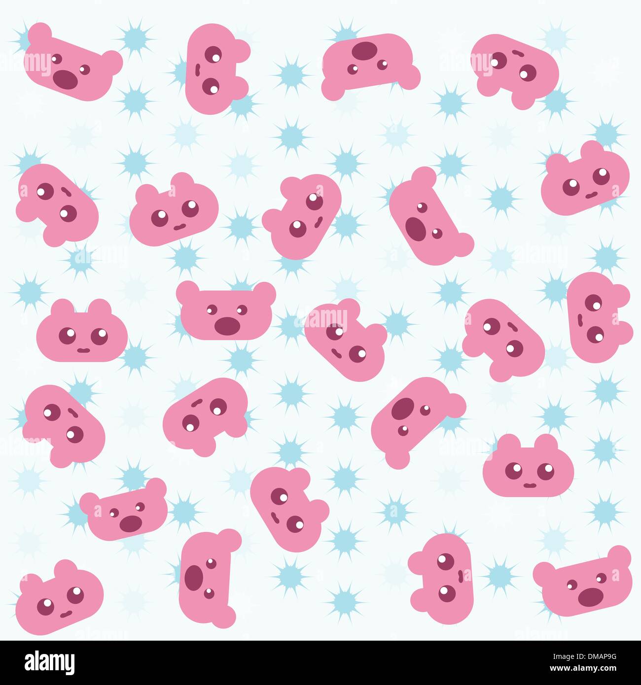 Blue teddy bear white background Stock Vector Images - Alamy